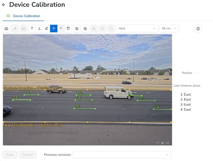 How do I calibrate a device for a portable study?